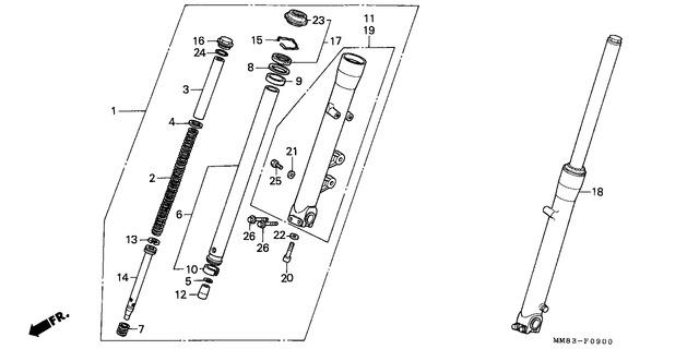 Motorcycle Parts Diagram Forks